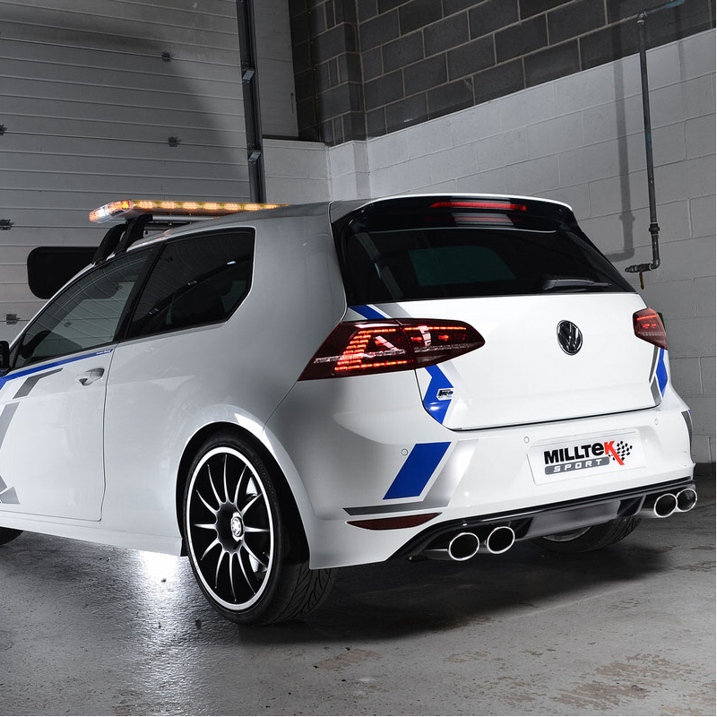 Catback Milltek Volkswagen Golf 7 R 2.0 TFSi 300cv - sortie ovales ...